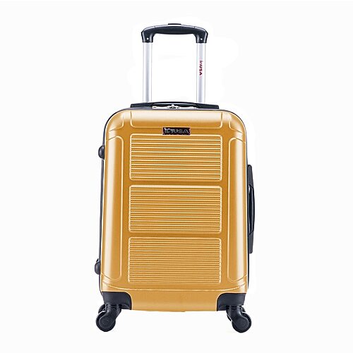 InUSA Pilot 20 Inch Hardside Lightweight Carry-On Spinner Luggage  One Size  Orange