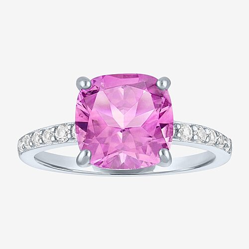Click here for Womens Lab Created Gemstone Sterling Silver Side S... prices