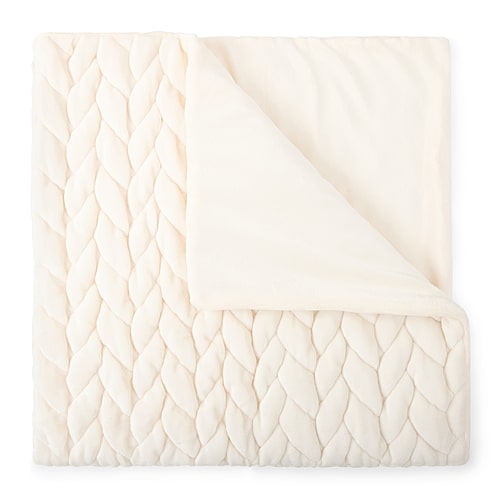 Click here for Liz Claiborne Chunky Chevron Throw  One Size  Beig... prices