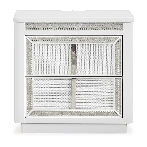 Signature Design by Ashley Chalanna 2-Drawer Nightstand  One Size  White