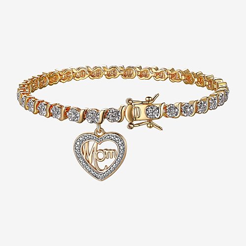 Click here for Sparkle Allure Mom Womens Natural White Diamond Ac... prices