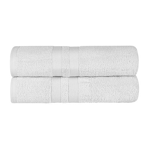 SUPERIOR Ultra Soft 2-Pc Cotton Bath Sheet Set 2-pc. Bath Sheet  One Size  Silver