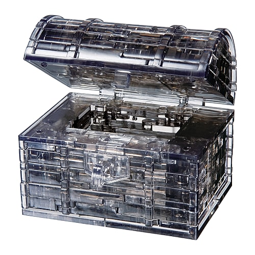 Click here for BePuzzled 3D Crystal Puzzle - Black Treasure Chest... prices