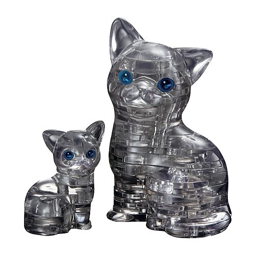 Click here for BePuzzled 3D Crystal Puzzle - Cat & Kitten (Black)... prices