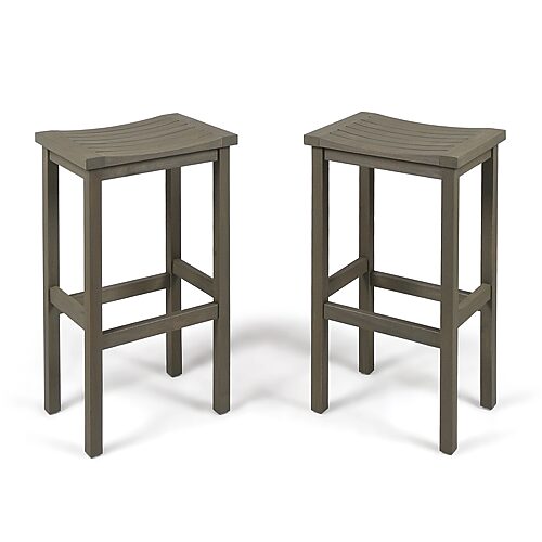 Click here for Caribbean 2-pc. Bar Stool  One Size  Gray prices