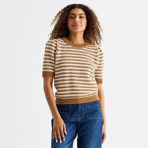 Click here for a.n.a Womens Crew Neck Short Sleeve Pullover Sweat... prices