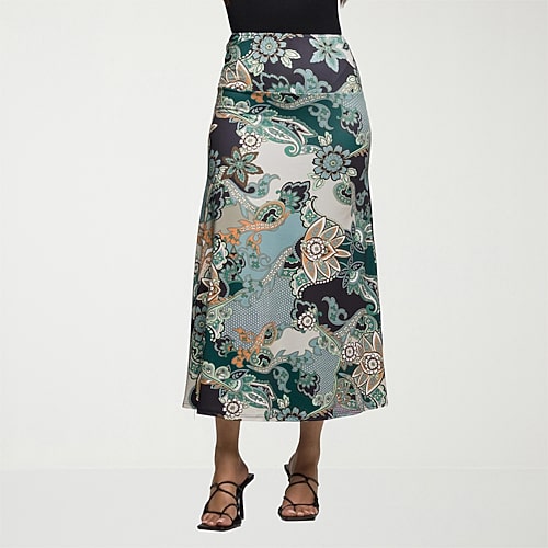 Click here for 24seven Comfort Apparel Womens Green Paisley Print... prices