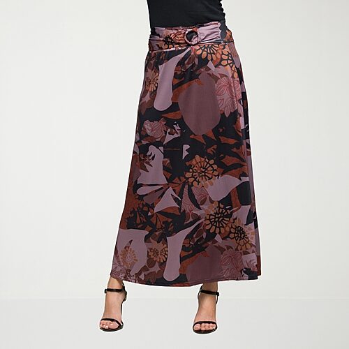 Click here for Womens 24/7 Comfort Apparel Fall Floral Maxi Skirt... prices
