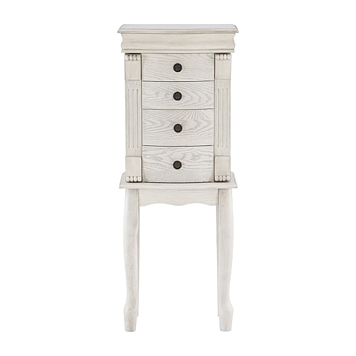 Click here for Powell Company Danika White Jewelry Armoire  One S... prices