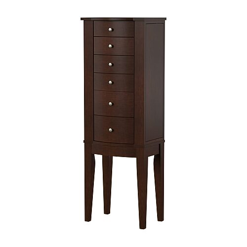 Click here for Powell Company Polly Cherry Jewelry Armoire  One S... prices