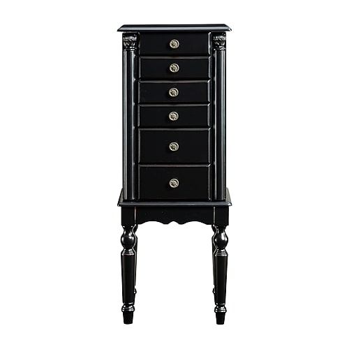 Click here for Powell Company Kristen Black Jewelry Armoire  One... prices