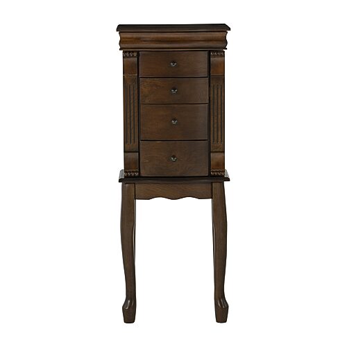 Click here for Powell Company Kelsey Walnut Jewelry Armoire  One... prices