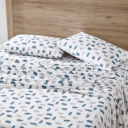 Click here for Eddie Bauer Bear Mountain Cotton Flannel Sheet Set prices