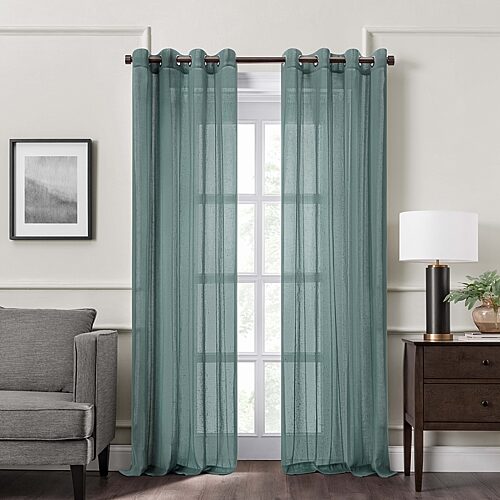 Click here for Fieldcrest Heritage Mirron Solid Grommet Top Sheer... prices