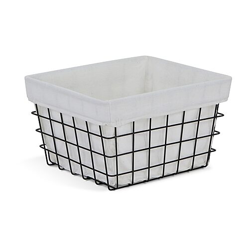 Click here for Cheungs Lined Rectangular Metal Basket  One Size... prices