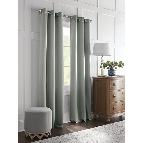 Click here for Broadhaven Geneva Solid Grommet Top Blackout Singl... prices