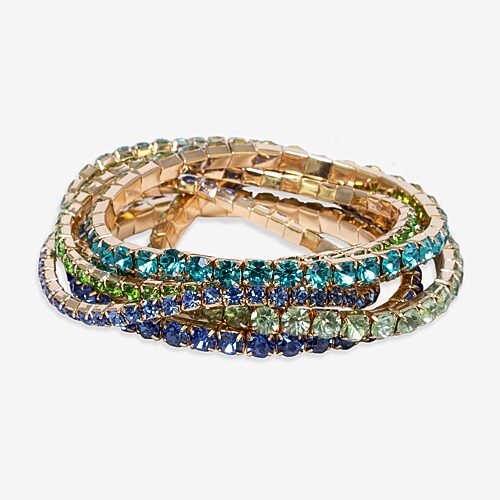 Click here for Bijoux Bar Gold Tone Womens 7-pc. Multi Color Glas... prices