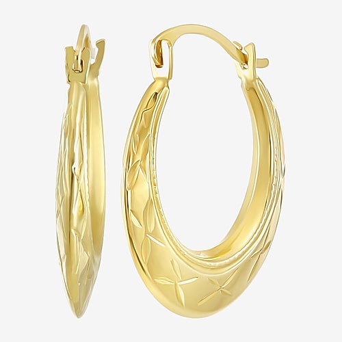 Click here for Womens 14K Gold 20mm Round Hoop Earrings  One Size... prices