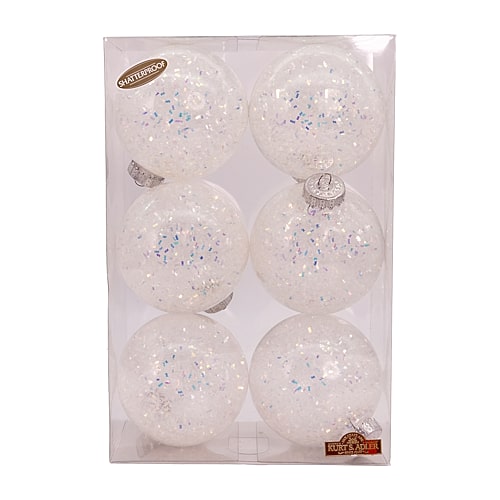 Click here for Kurt Adler 100mm Shatterproof Iridescent Glittered... prices