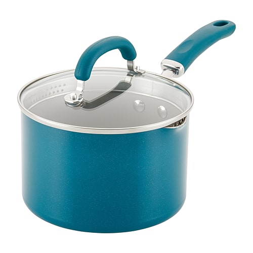 Rachael Ray Create Delicious 3-qt. Non-Stick Sauce Pan with Lid  One Size  Blue