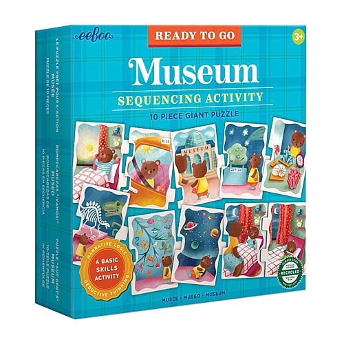 Click here for Eeboo Ready To Go Puzzle - Museum - Sequencing Act... prices