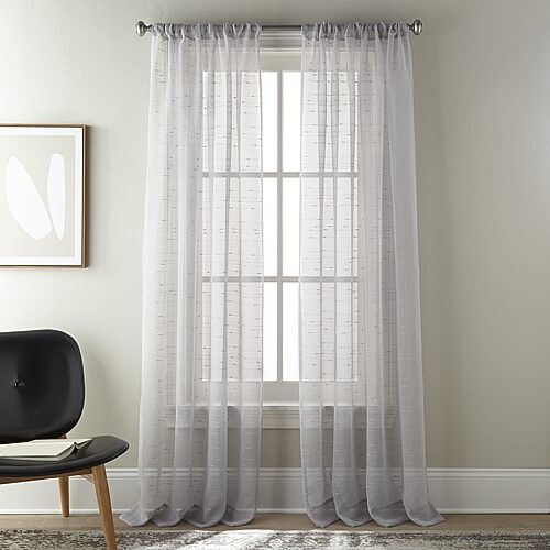 Click here for Stratford Park Jenna Rod Pocket Sheer Set of 2 Cur... prices