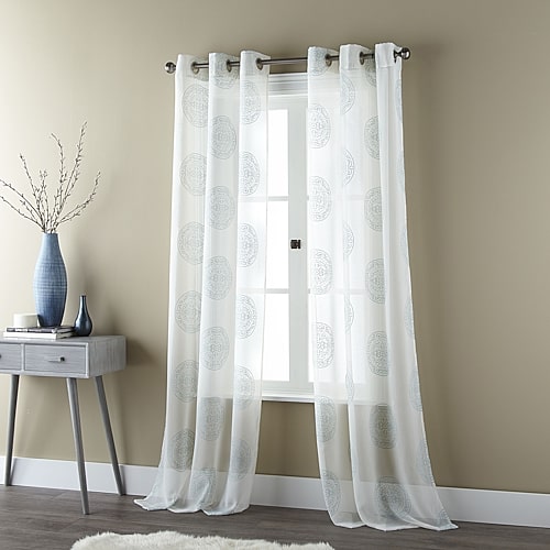Click here for Stratford Park Sherry Grommet Top Sheer Set of 2 C... prices