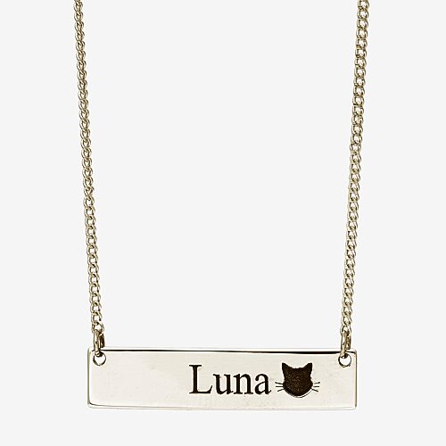 Click here for Womens 14K Gold Over Silver 16 Inch Name Necklace... prices