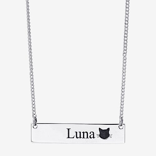 Click here for Womens Sterling Silver 18 Inch Name Necklace  One... prices