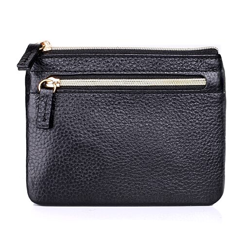 Dopp Womens Pik-Me-Up Large I.d. Coin  Card Case Wallet - Black