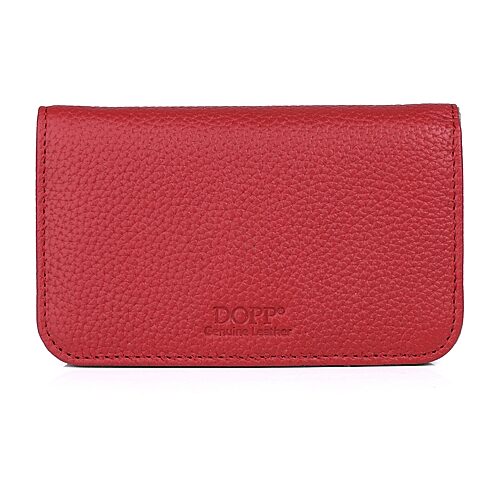 Dopp Womens Pik-Me-Up Snap Card Case Wallet - Red