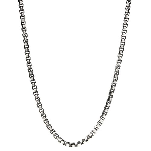 Click here for Stainless Steel Solid Box Chain Necklace  One Size... prices