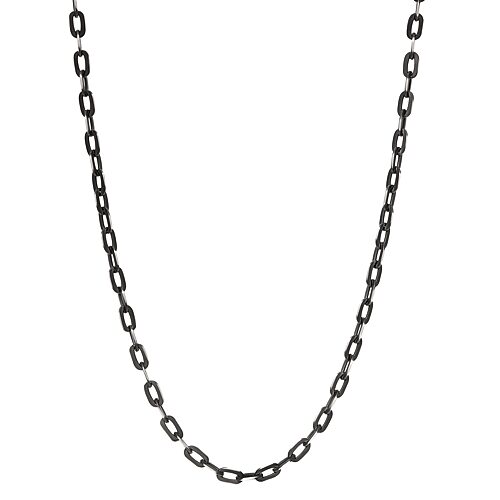 Click here for Mens Stainless Steel 24 Inch Link Necklace  One Si... prices