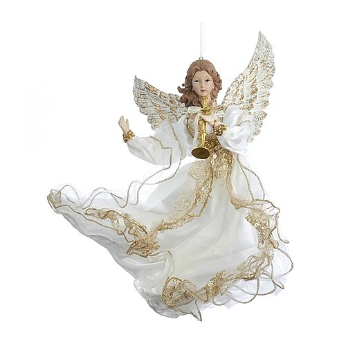 Click here for Kurt Adler 12-Inch Ivory and Gold Angel Ornament... prices