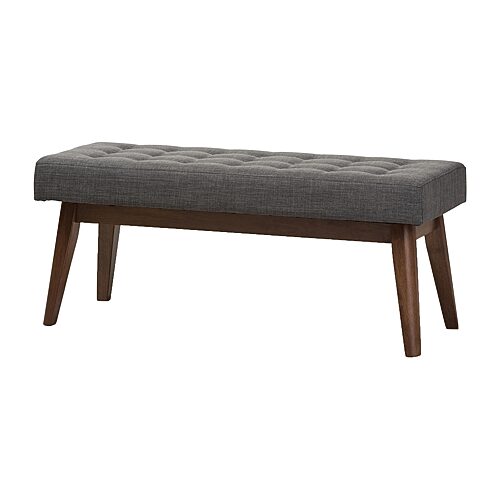 Baxton Studio Elia Button-Tufted Bench