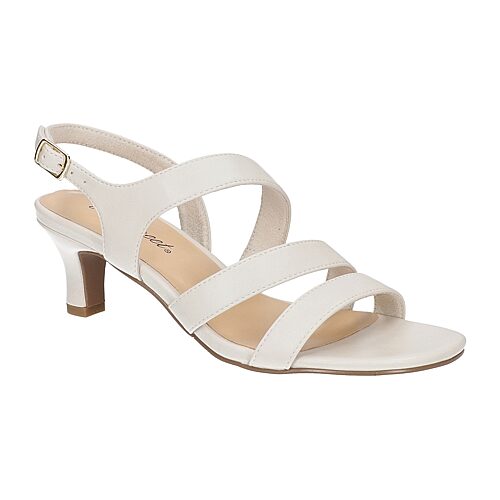 Easy Street Womens Como Heeled Sandals - Bone