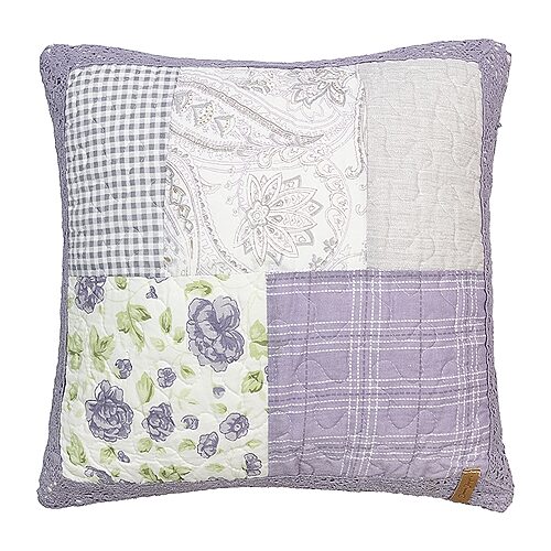 Click here for Donna Sharp Lavender Rose Square Throw Pillow  One... prices