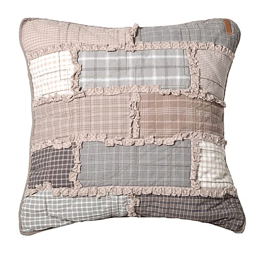 Donna Sharp Smoky Cobblestone Square Throw Pillow  One Size  Gray