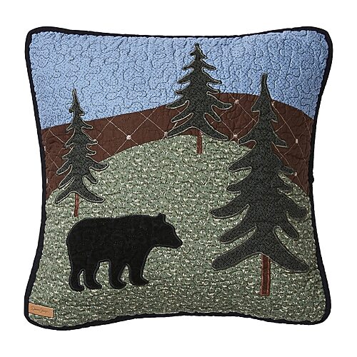 Click here for Donna Sharp Bear Lake Square Throw Pillow  One Siz... prices