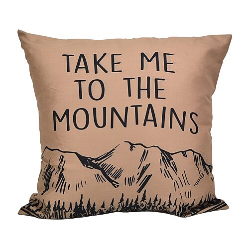 Your Lifestyle By Donna Sharp Timber Square Throw Pillow  One Size  Brown