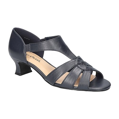 Easy Street Womens Essie Slip-On Dress Sandals - Navy