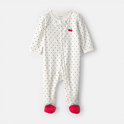 Click here for Baby Girl (NB-9M) Carters(R) Cherry & Dot Snap Sle... prices