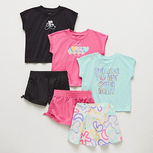 Click here for Okie Dokie Active Toddler & Little Girls 6-pc. Sho... prices