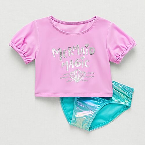 Click here for Okie Dokie Toddler & Little Girls 2-pc. Rash Guard... prices