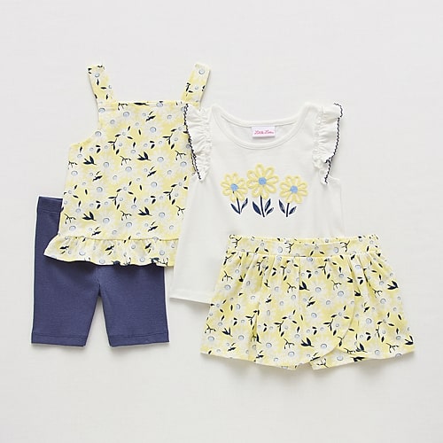 Click here for Little Lass Toddler Girls 4-pc. Short Set  2t  Yel... prices