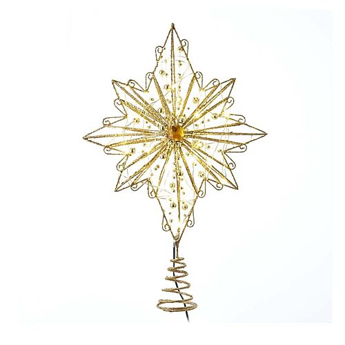 Click here for Kurt Adler 15.5-Inch 30-Light Fairy Light Gold Sta... prices