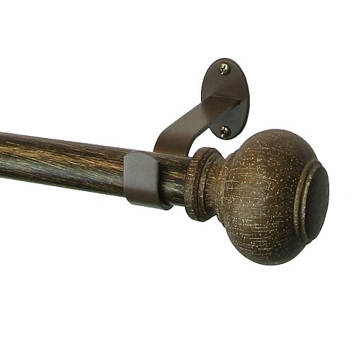 Click here for Threadmade Rhinebeck Rustic Faux Wood Single Curta... prices