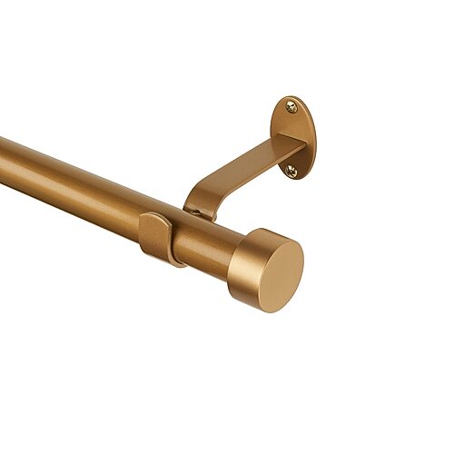 Elrene Home Fashions Serena 1 IN Adjustable Curtain Rod  One Size  Yellow