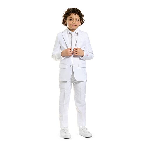 Click here for OppoSuits Boys White Knight Solid Suit Including B... prices