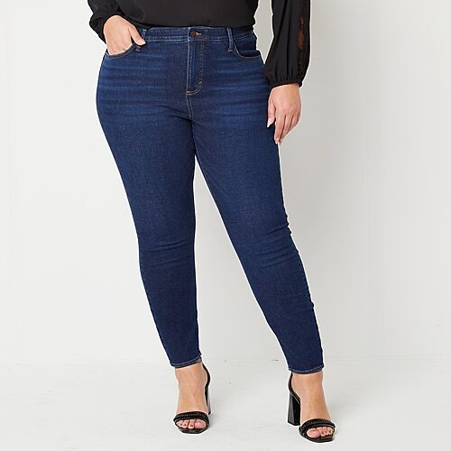 Click here for Bold Elements Womens Plus High Rise Skinny Fit Jea... prices